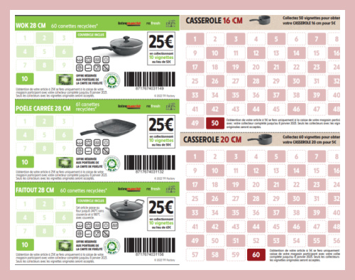 Intermarché vignettes Petits Plats en Equilibre poêles et casseroles à ...